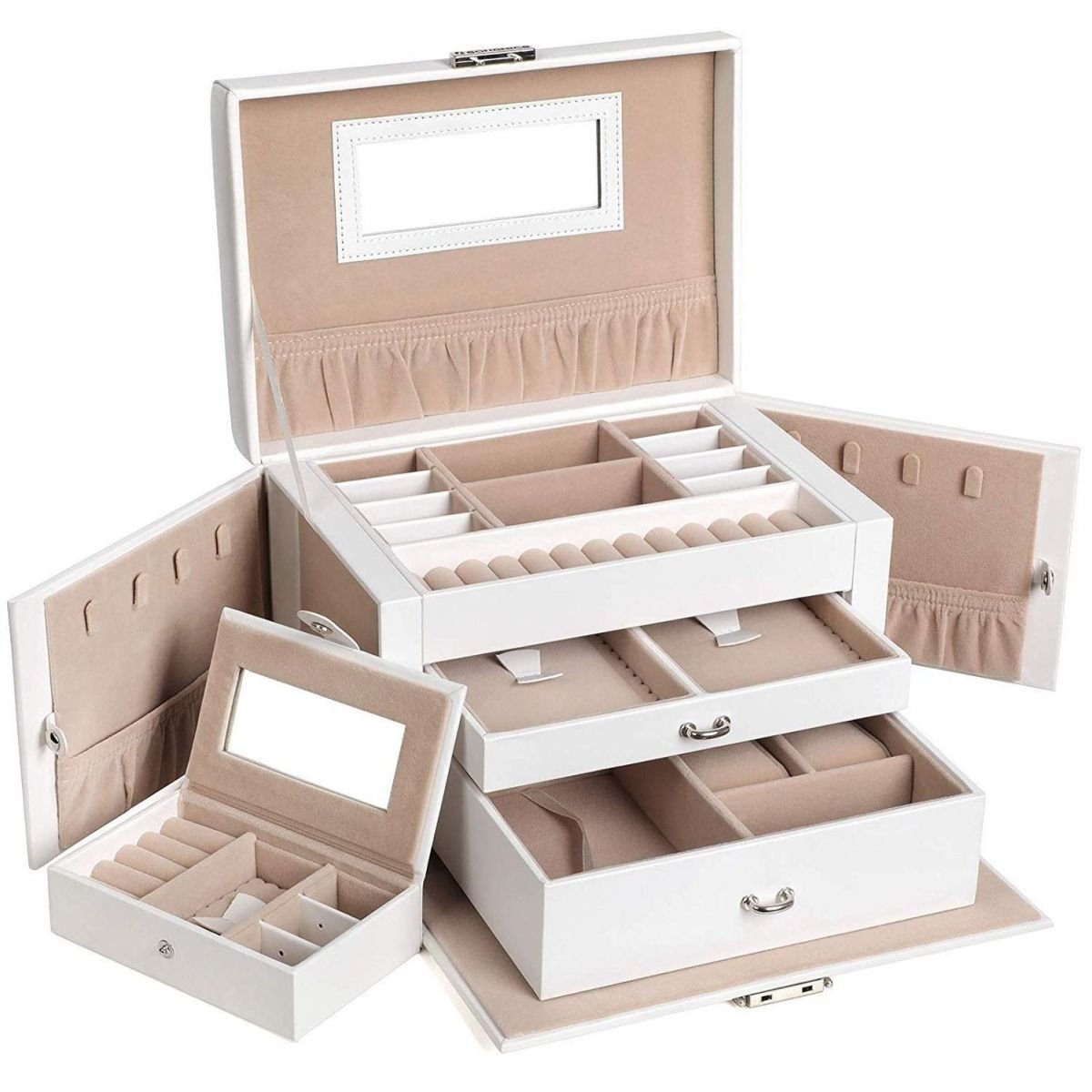 Las 5 mejores cajas joyero con cajones【2026】